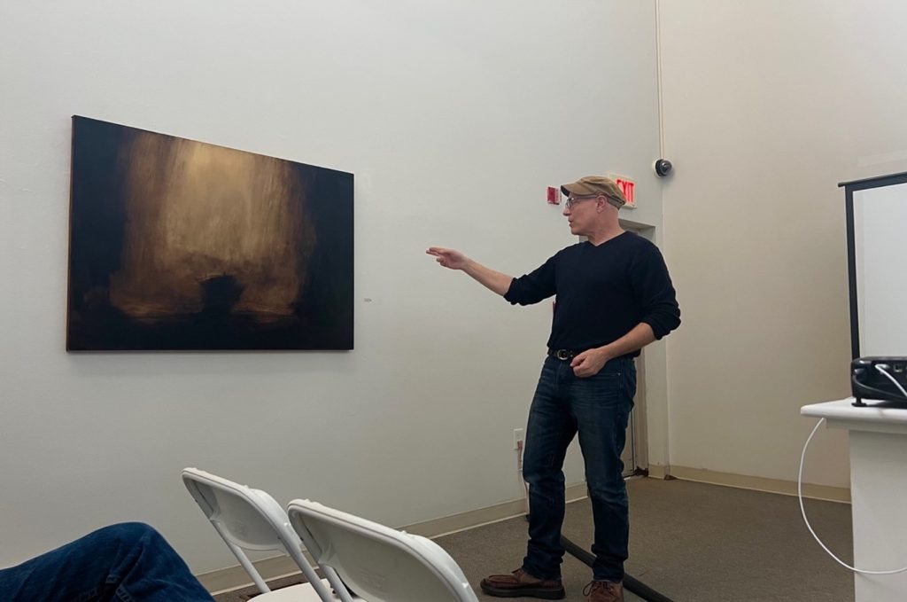 Artist Christopher Volpe says work represents battle with climate ...